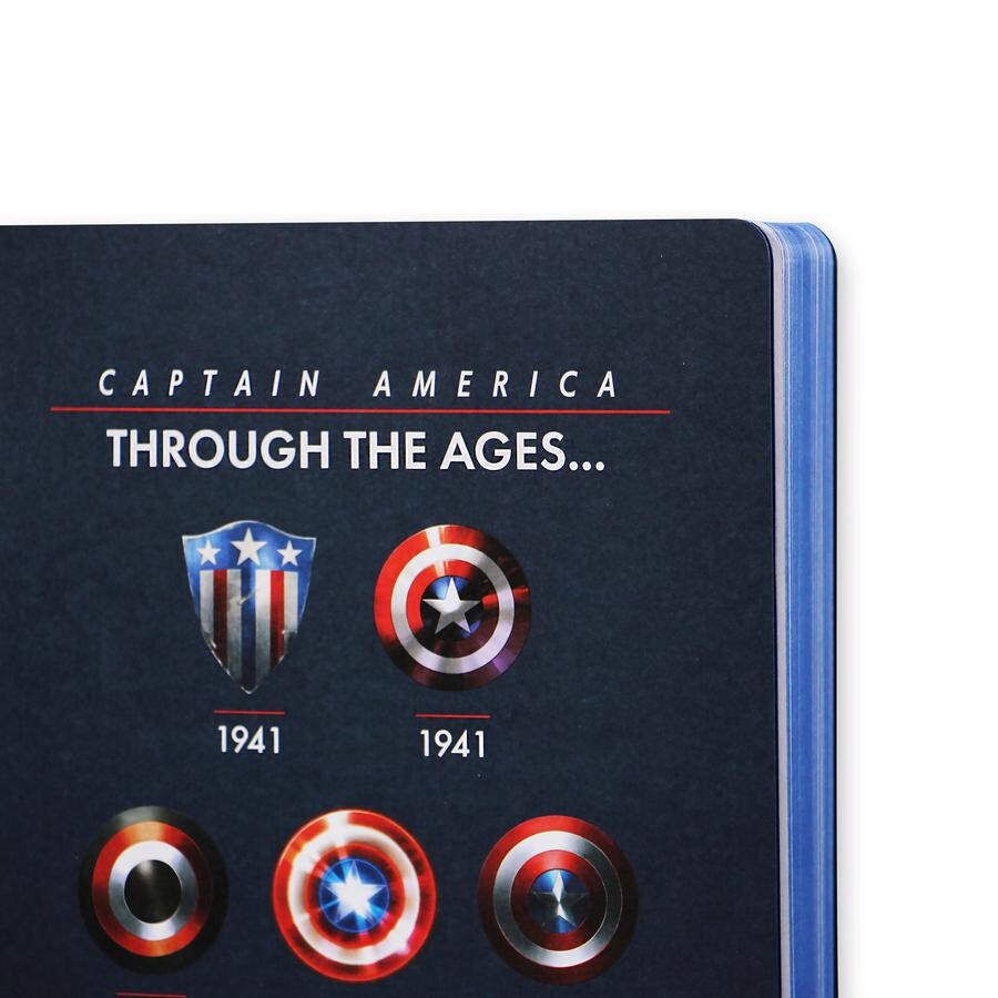 Cahier Marvel - Captain America‘s Shield | Idées de cadeaux originaux ...