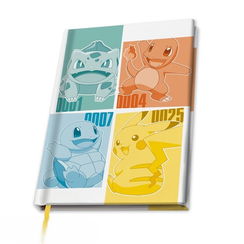 Cahier Pokemon - Kanto Starter's | Idées de cadeaux originaux | Europosters