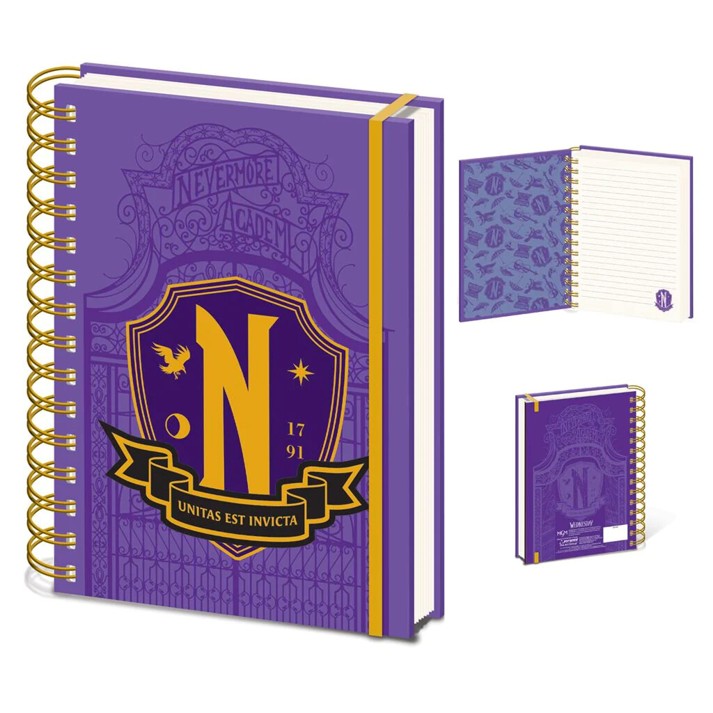 Cahier Wednesday - Nevermore Shield | Idées de cadeaux originaux ...