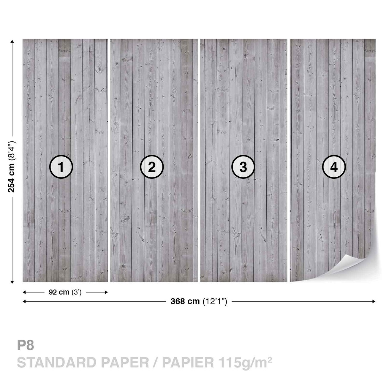 Carta da parati - Assi di Legno | EuroPosters.it