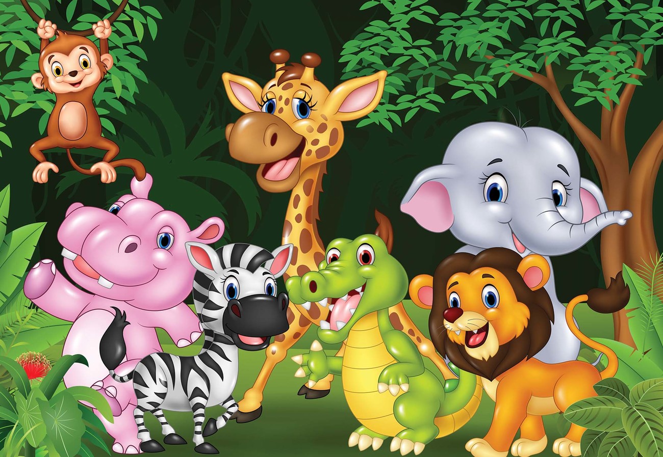 Carta da parati - Cartoon Animals | EuroPosters.it