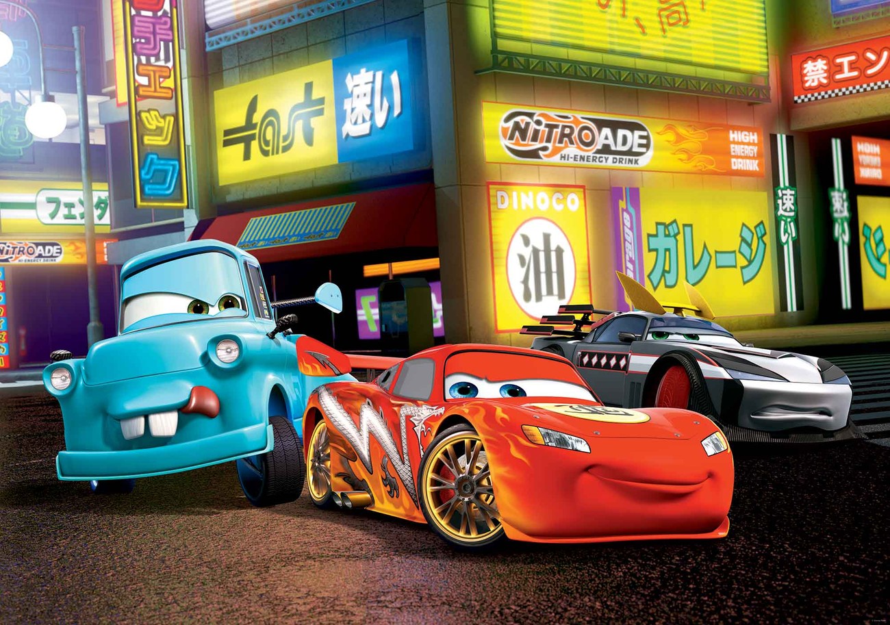 Carta da parati - Disney Cars - Motori Ruggenti Saetta McQueen ...