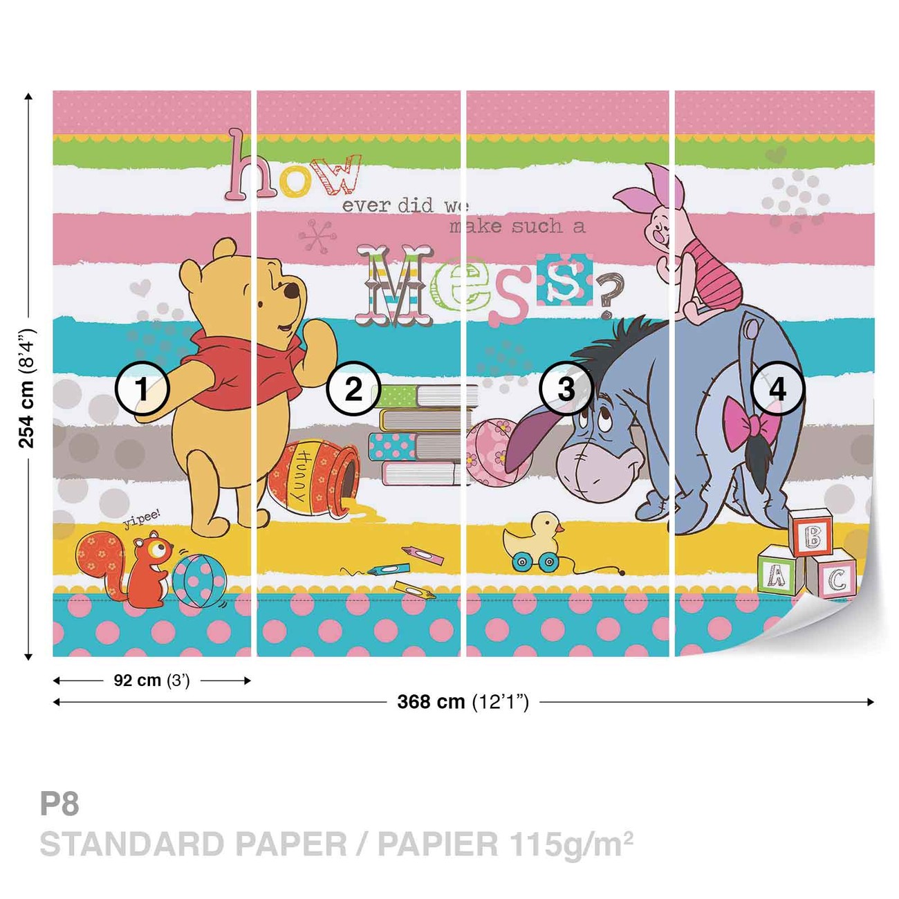 Carta da parati - Disney Winnie Pooh Ih-Oh Pimpi | EuroPosters.it