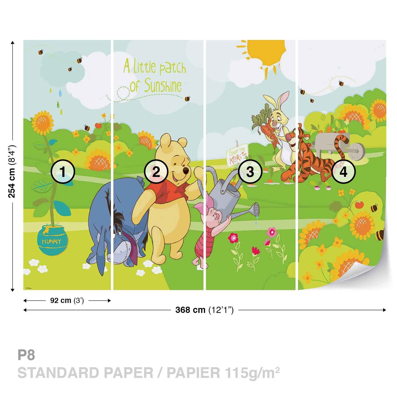 Carta da parati - Disney Winnie Pooh Ih-Oh Pimpi Tigro | EuroPosters.it