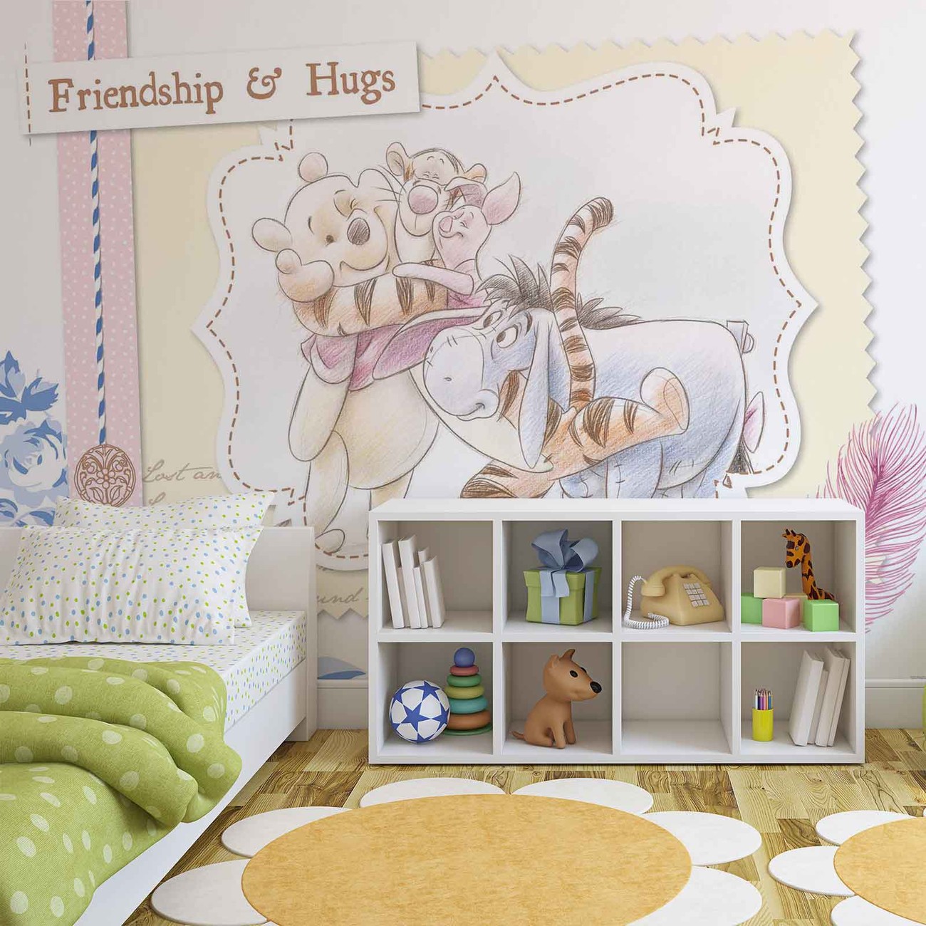 Carta da parati - Disney Winnie Pooh Pimpi Tigro Ih-Oh | EuroPosters.it