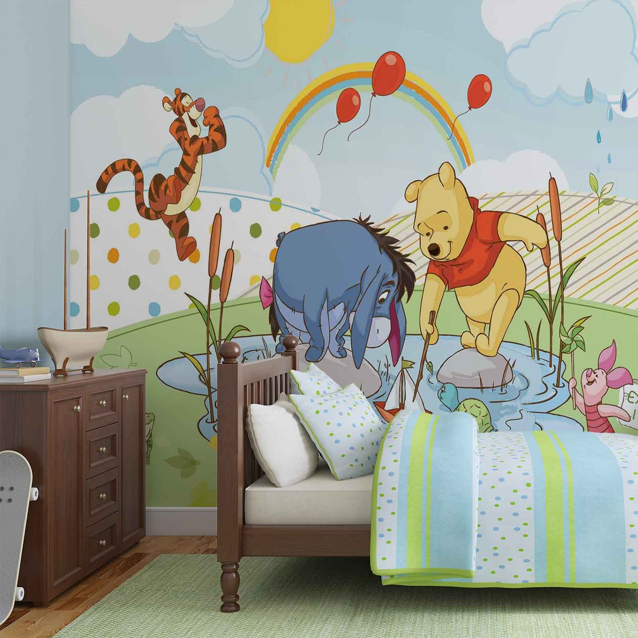 Carta da parati - Disney Winnie Pooh Pimpi Tigro Ih-Oh | EuroPosters.it