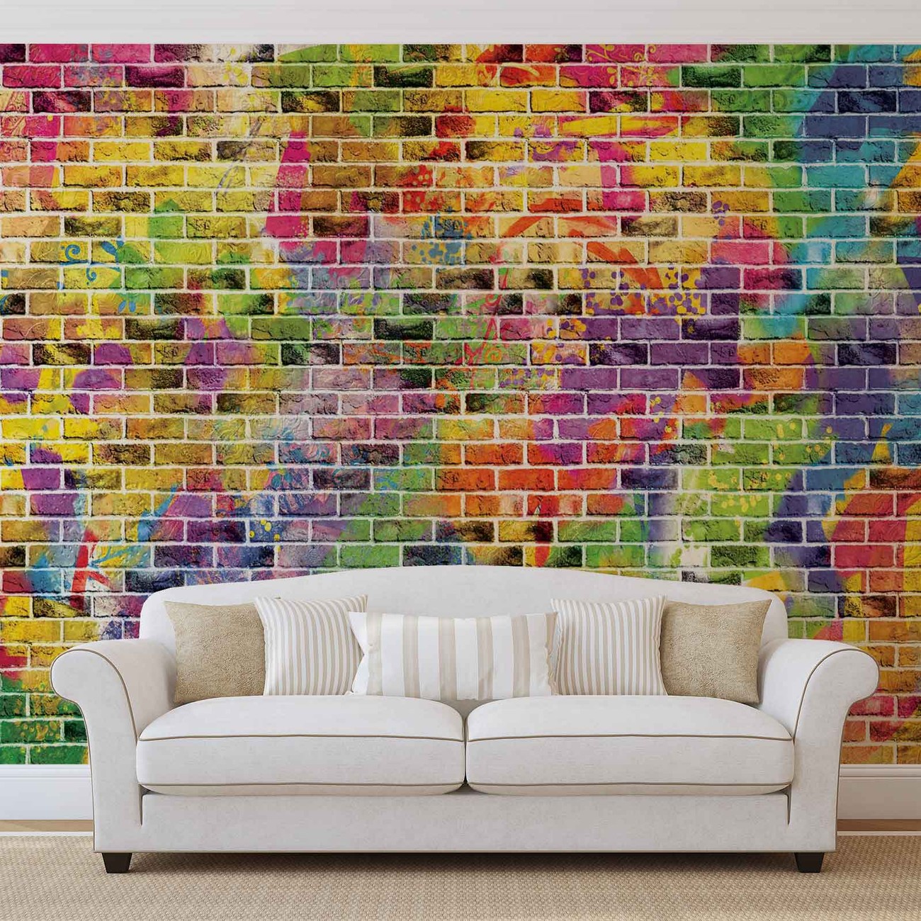 Carta da parati - Mattoni Multicolori | EuroPosters.it