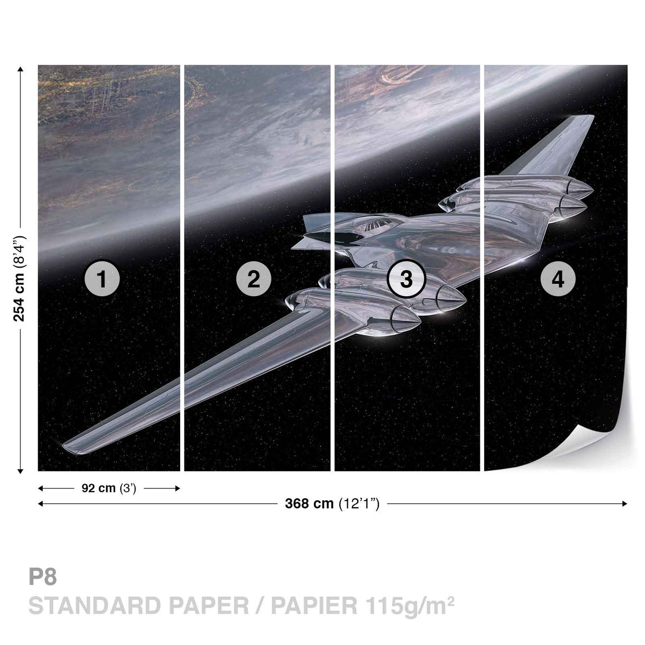 Carta da parati - Star Wars J-type Diplomatic Barge Navicella ...