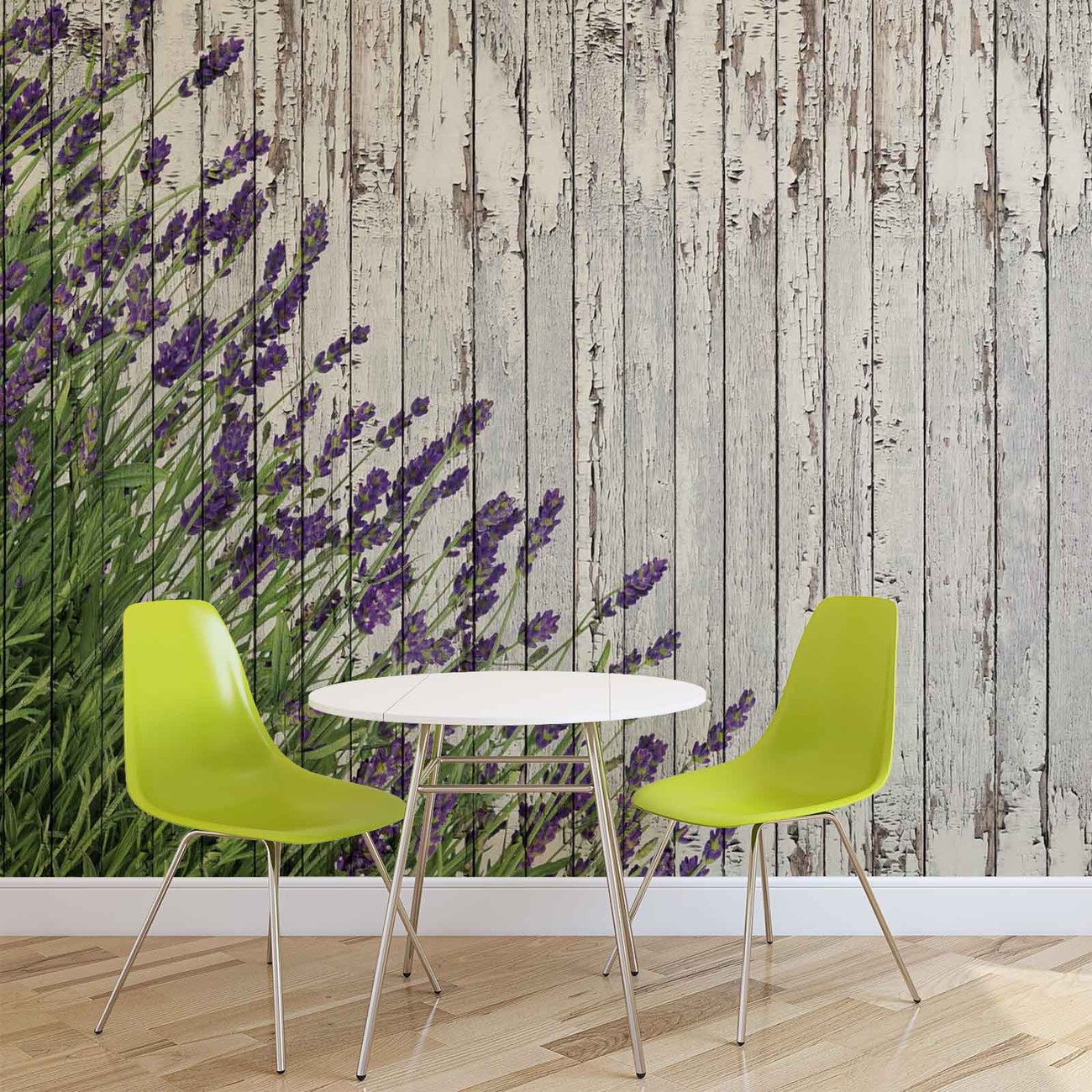 Carta da parati - Tavole di Legno Lavanda | EuroPosters.it
