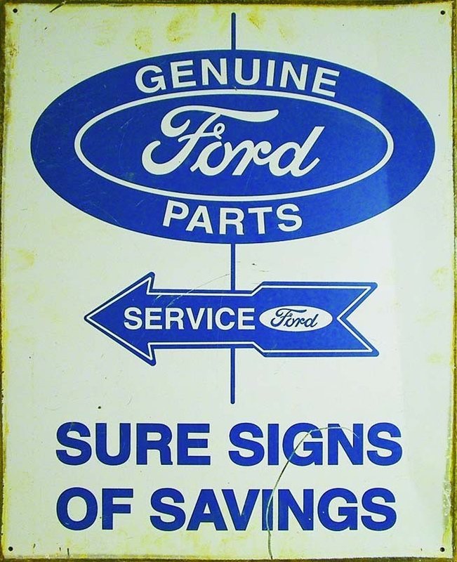 FORD PARTS AND SERVICE | Letreros retro coleccionables para tu pared