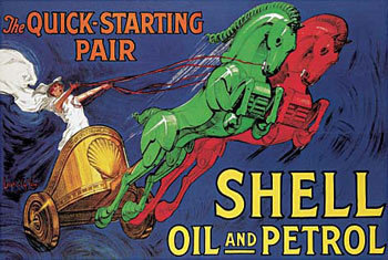 SHELL CHARIOT | Letreros retro coleccionables para tu pared