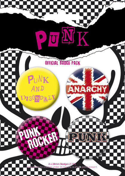 Set de chapas PUNK - Clean | Ideas para regalos originales