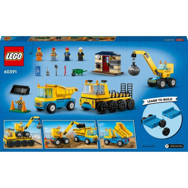 LEGO City - Construction Digger & Wrecking Ball 60391 | Pósters ...
