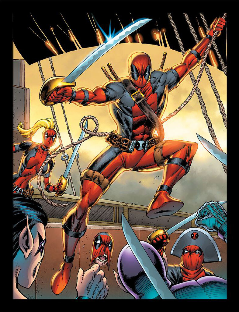 Deadpool - Sword Framed poster | Buy at UKposters