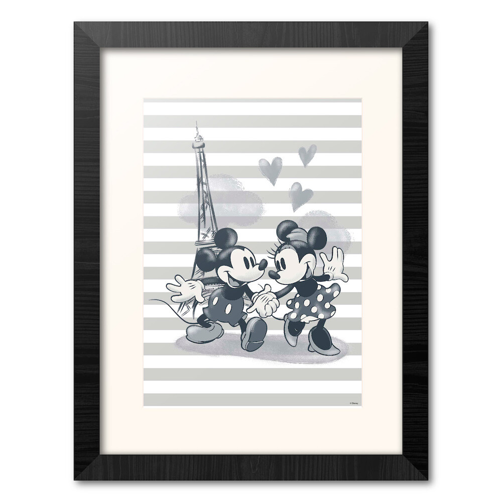 Disney - Mickey and Minnie Mouse - Paris Framed poster | Buy at UKposters