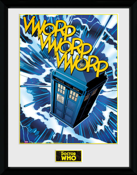 Lámina enmarcada Doctor Who - Tardis Comic| Pósters, cuadros | Posters.es