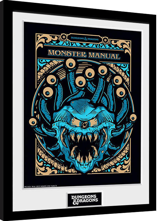 Poster con cornice Dungeons & Dragons - Monster Manual | Poster, quadri ...