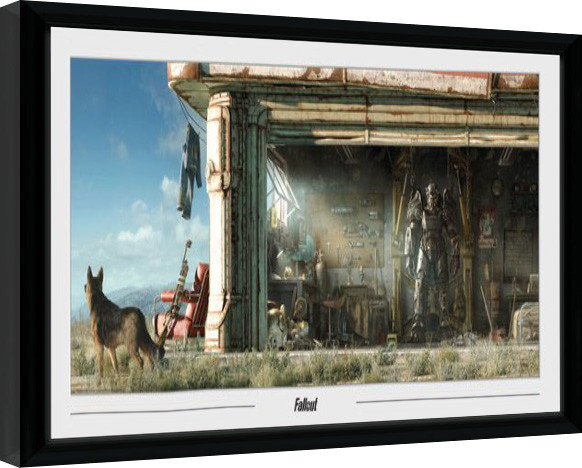Lámina enmarcada Fallout - Garage| Pósters, cuadros | Posters.es