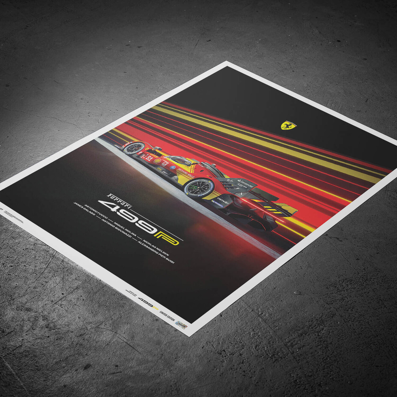 Art Print Ferrari 499P - 2024 | Posters, Wall Art | UKposters