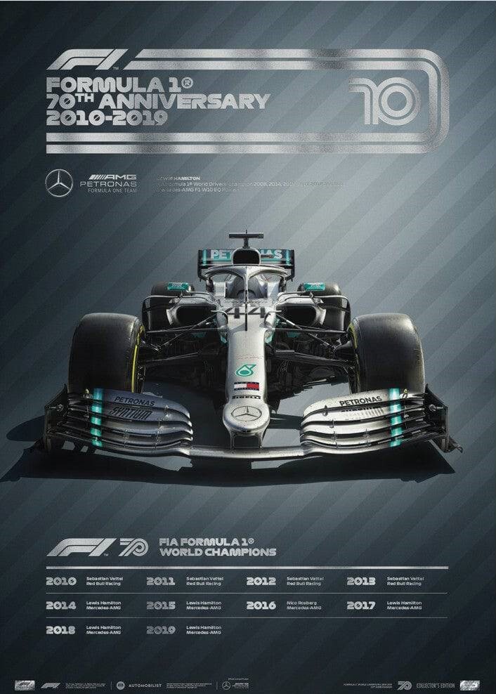 Art Print FORMULA 1® DECADES - 2010s Mercedes-AMG Petronas F1 Team ...