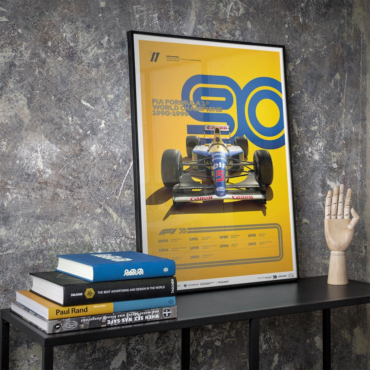 Art Print Formula 1 Decades - 90's Williams, Automobilist | Posters ...