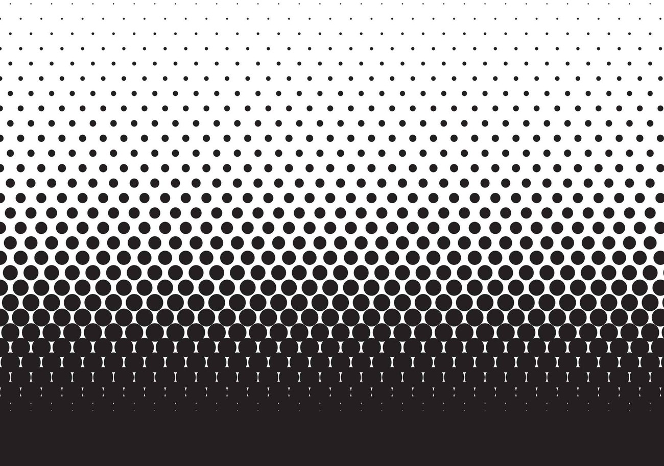 Abstract Black Black Dots Fotobehang, Behang - Bestel nu op EuroPosters.nl