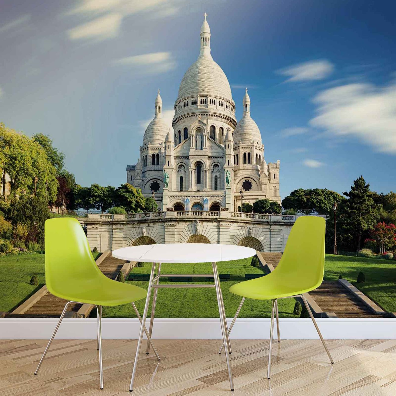 Basilica Sagrado Corazon Paris Fotobehang, Behang - Bestel nu op ...