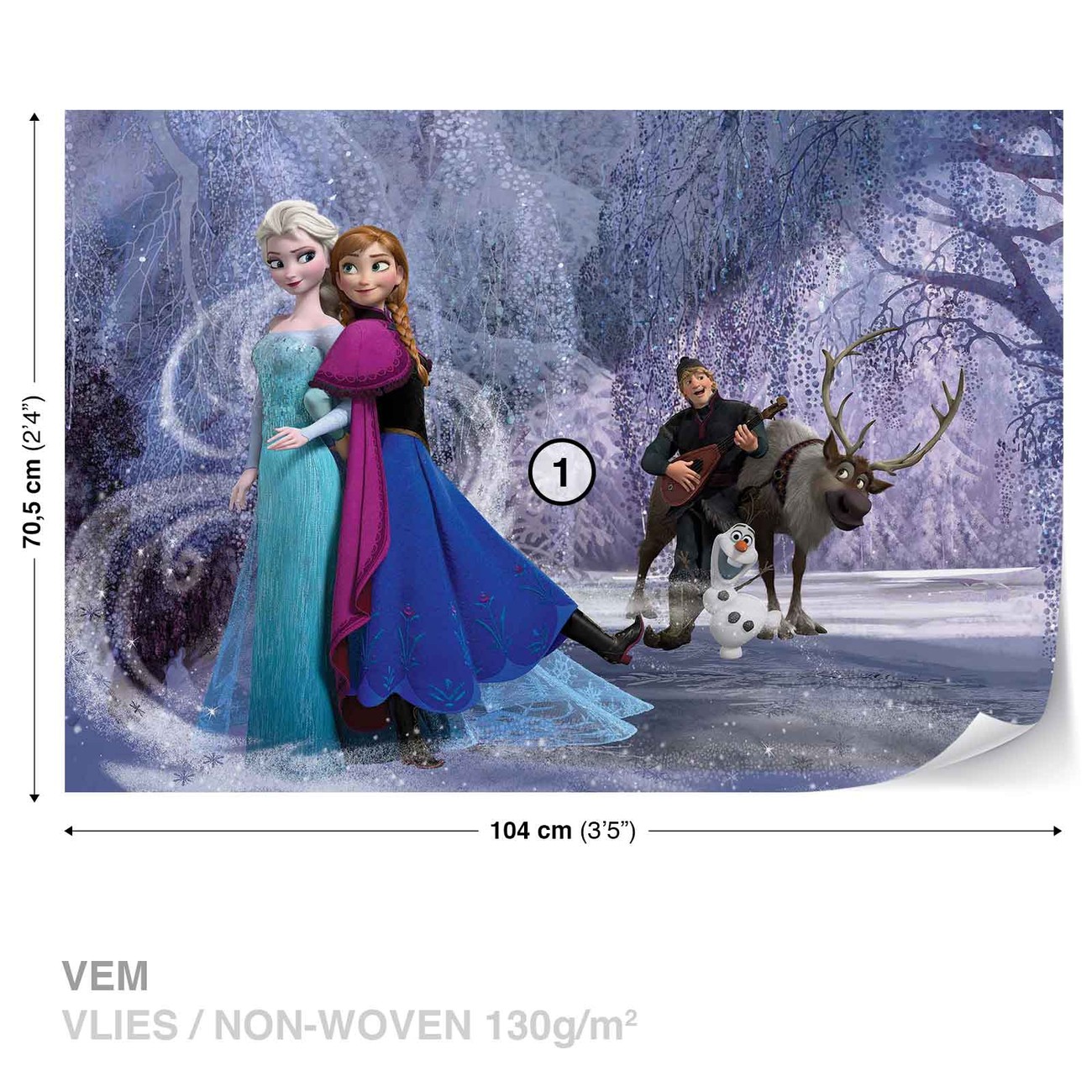 Disney Frozen Elsa Anna Fotobehang, Behang - Bestel nu op EuroPosters.nl