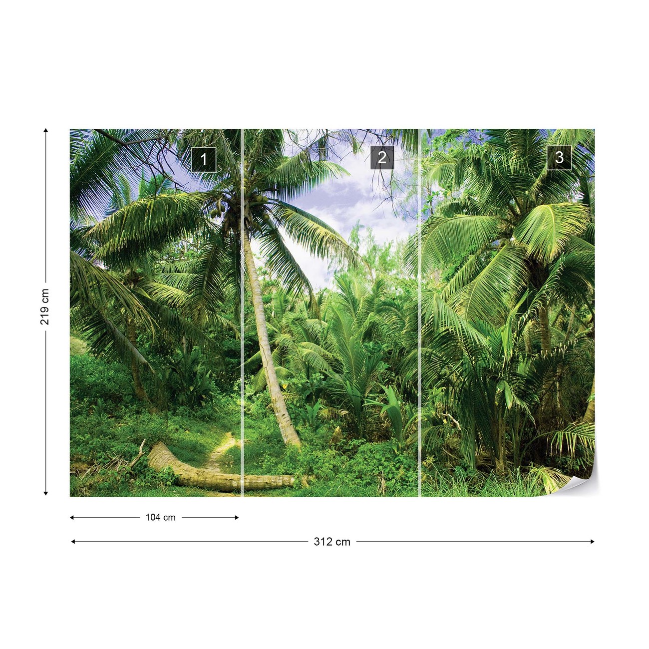 Jungle Fotobehang, Behang - Bestel nu op EuroPosters.nl