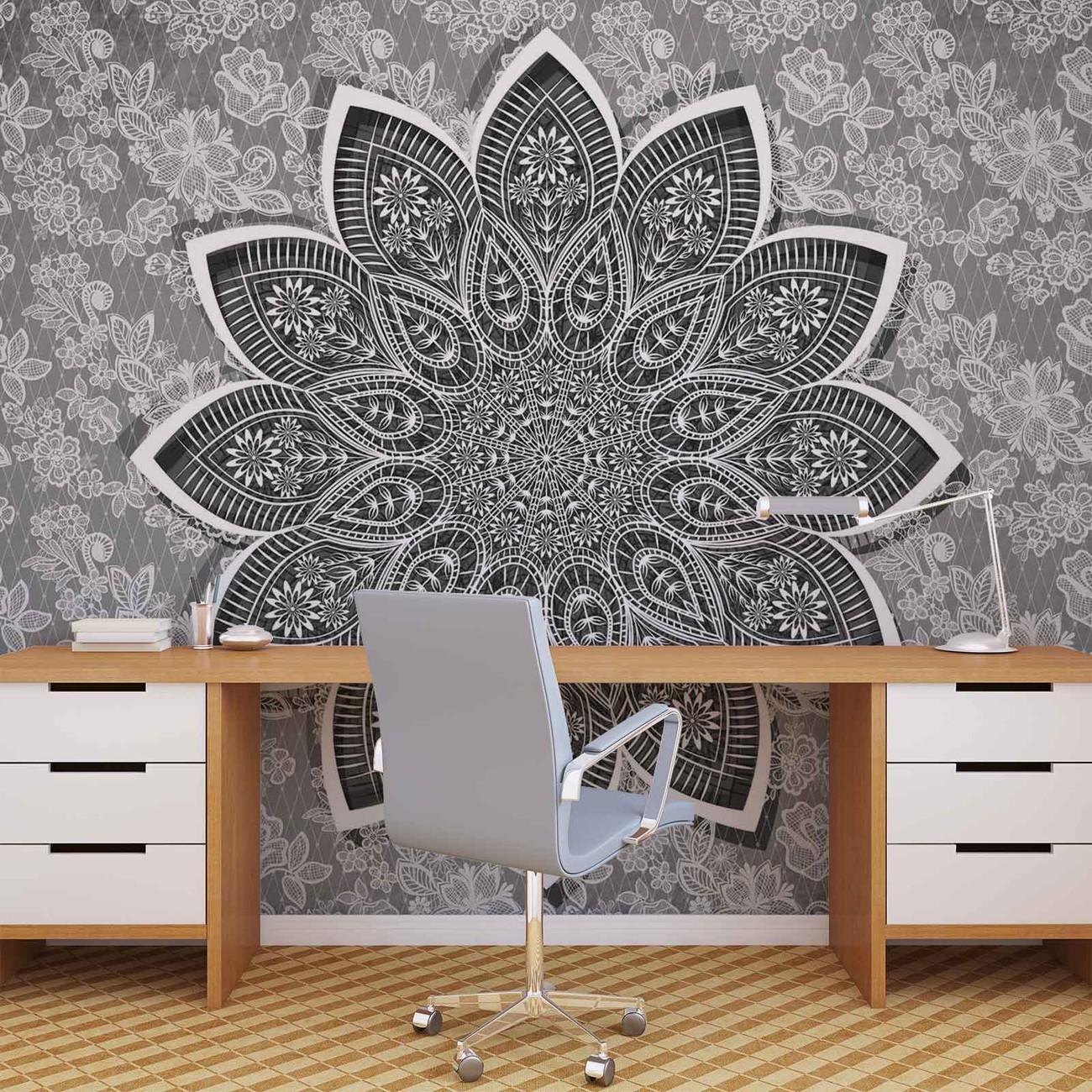 Modern Abstract Pattern Fotobehang, Behang - Bestel nu op EuroPosters.nl