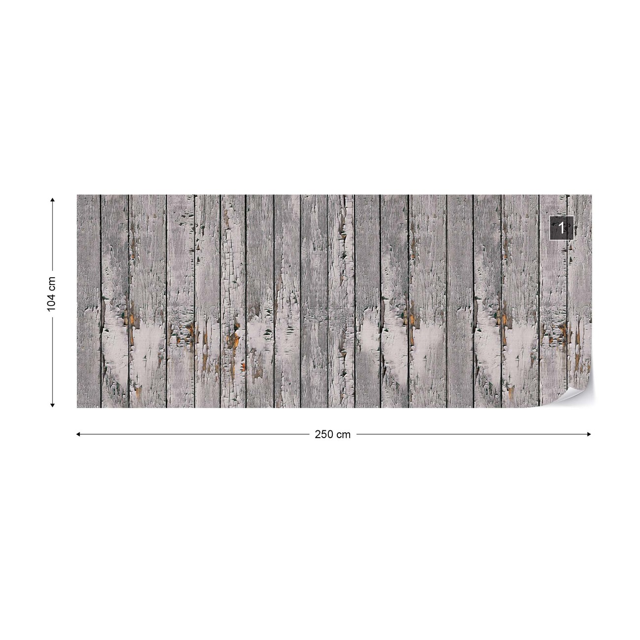 Worn Rustic Wood Plank Texture Fotobehang, Behang - Bestel nu op ...