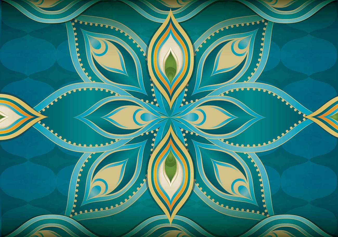 Fotomural Abstract Art - Mandala, Papel pintado | Posters.es