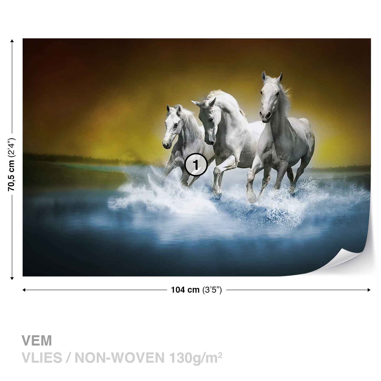 Fotomural Caballos, Papel pintado | Posters.es
