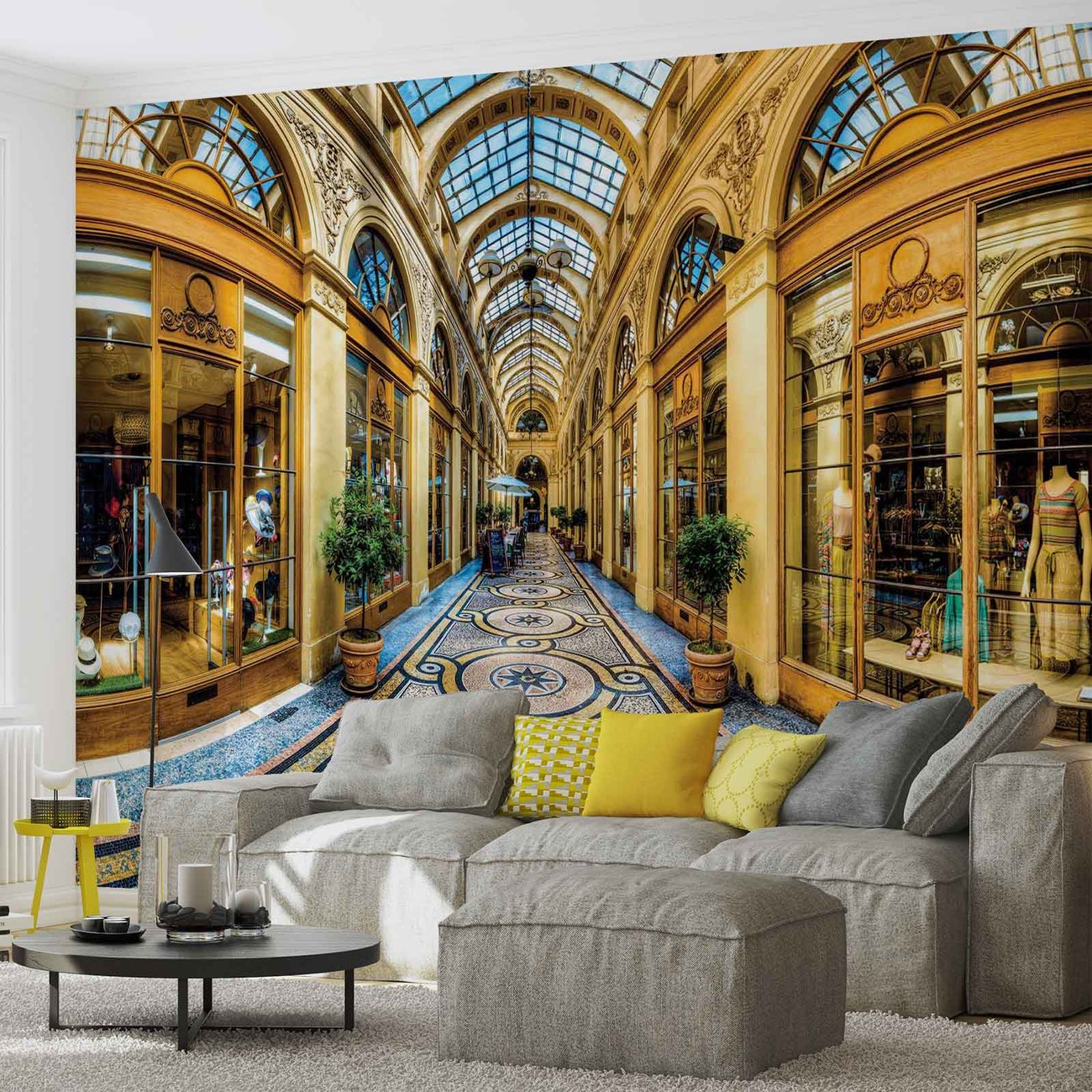 Fotomural Centro comercial de la ciudad de Mian, Papel pintado | Posters.es