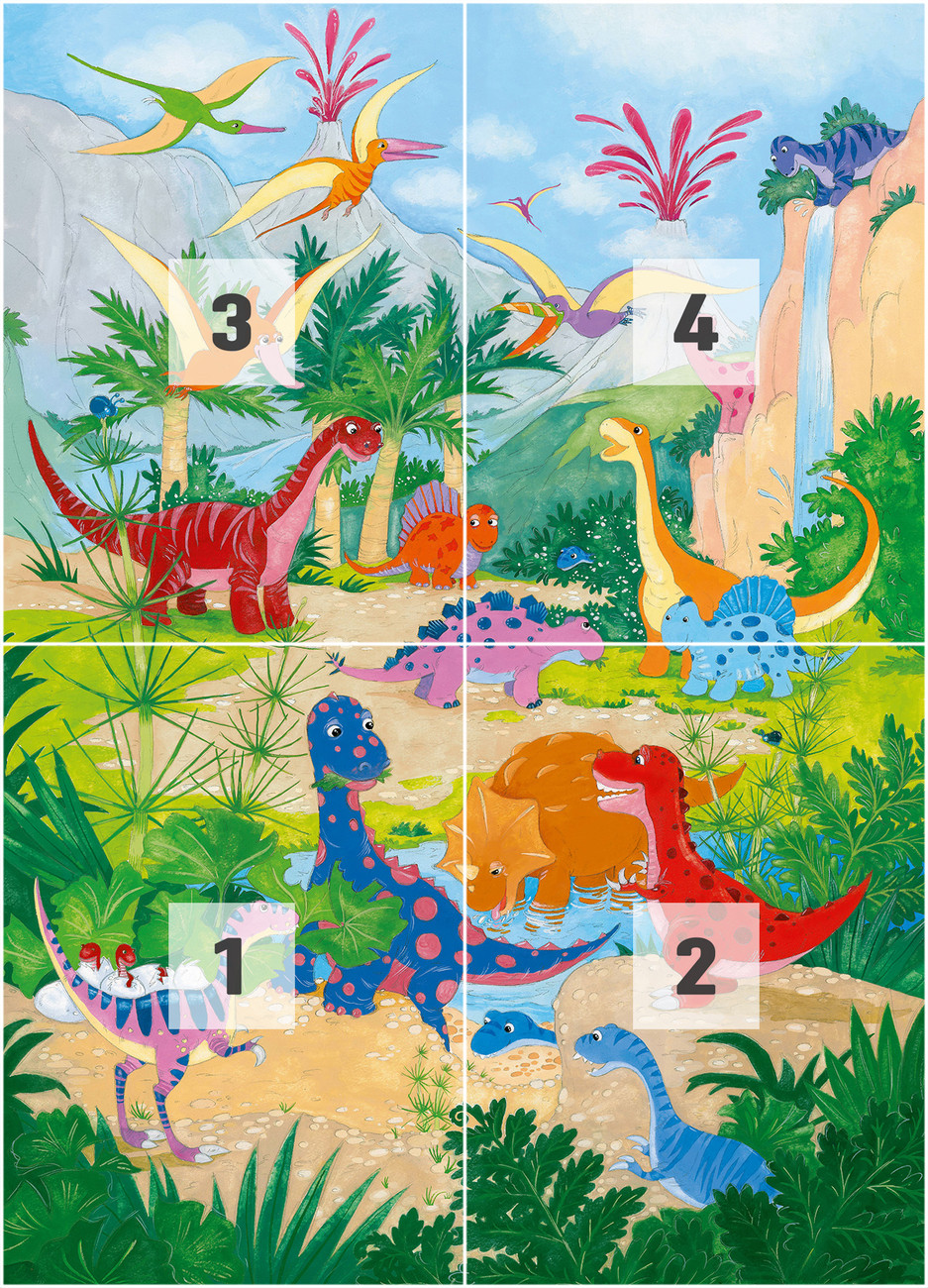 DINO WORLD fotomural de pared decorativo | Papeles pintados | Posters.es