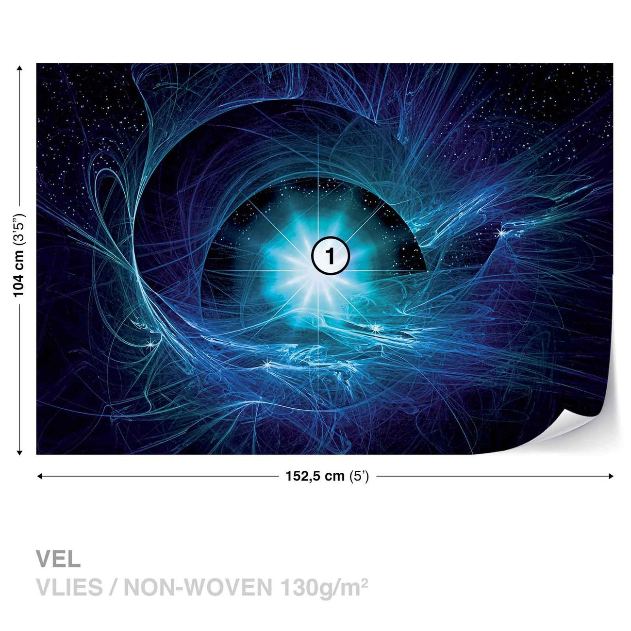 Fotomural Estrella cosmica abstracto, Papel pintado | Posters.es