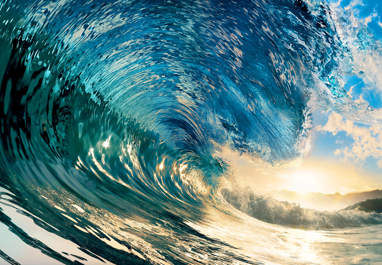 Ola fotomural de pared decorativo | Papeles pintados | Posters.es