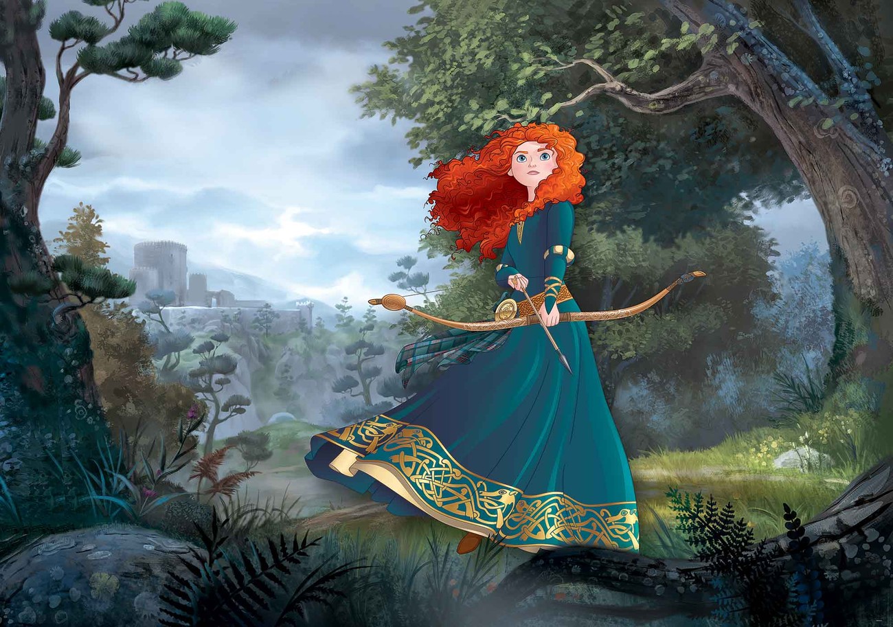 Fotomurale Princesas de Disney Merida Valiente, Papel pintado ...