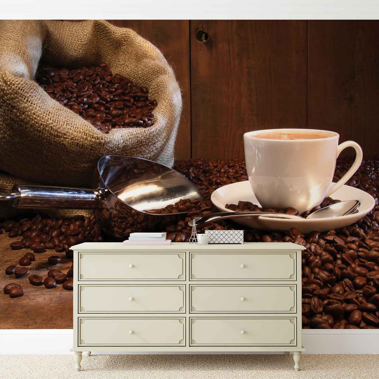 Coffee Cafe Fototapet, Tapet på EuroPosters.se