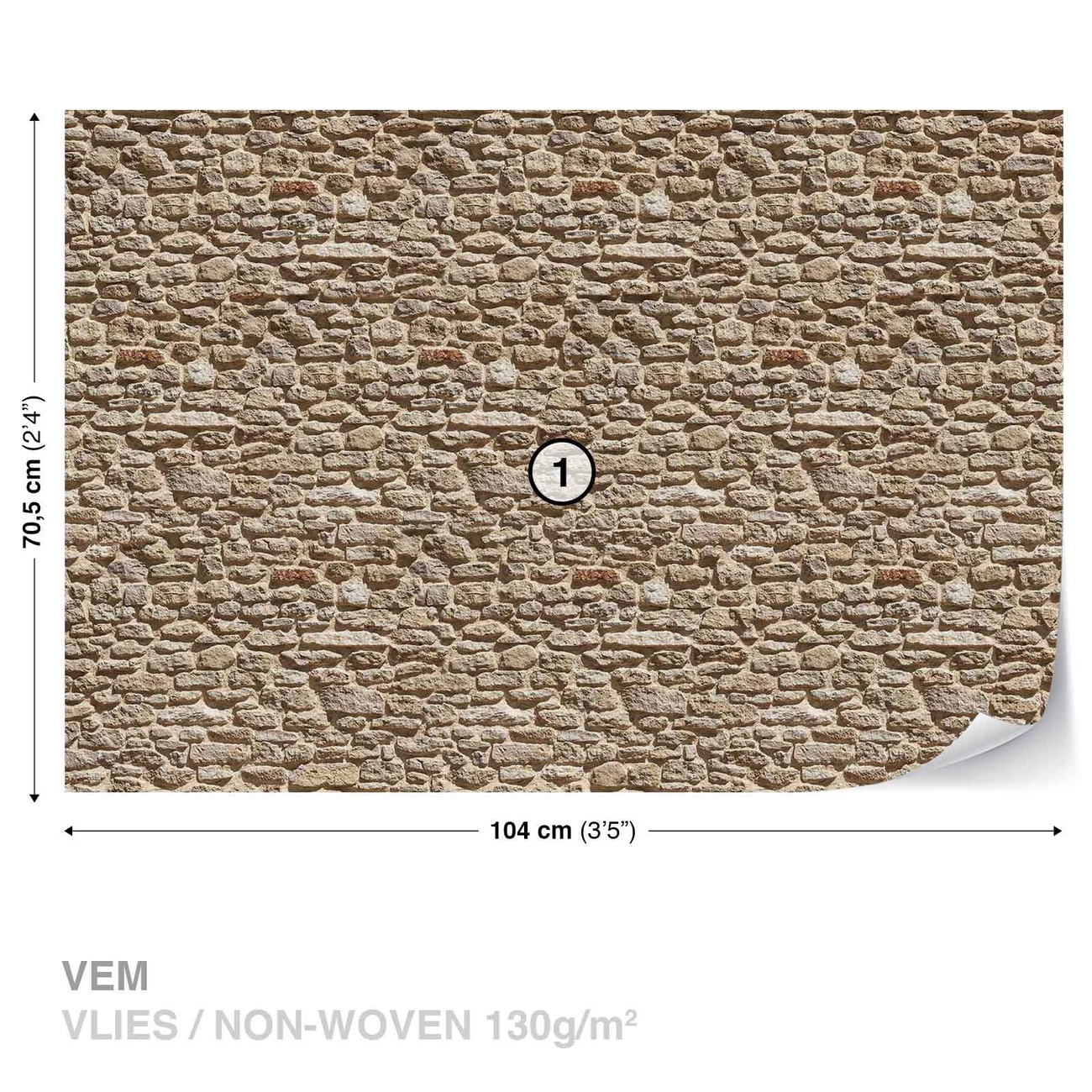 Stone Wall Fototapet, Tapet på EuroPosters.se