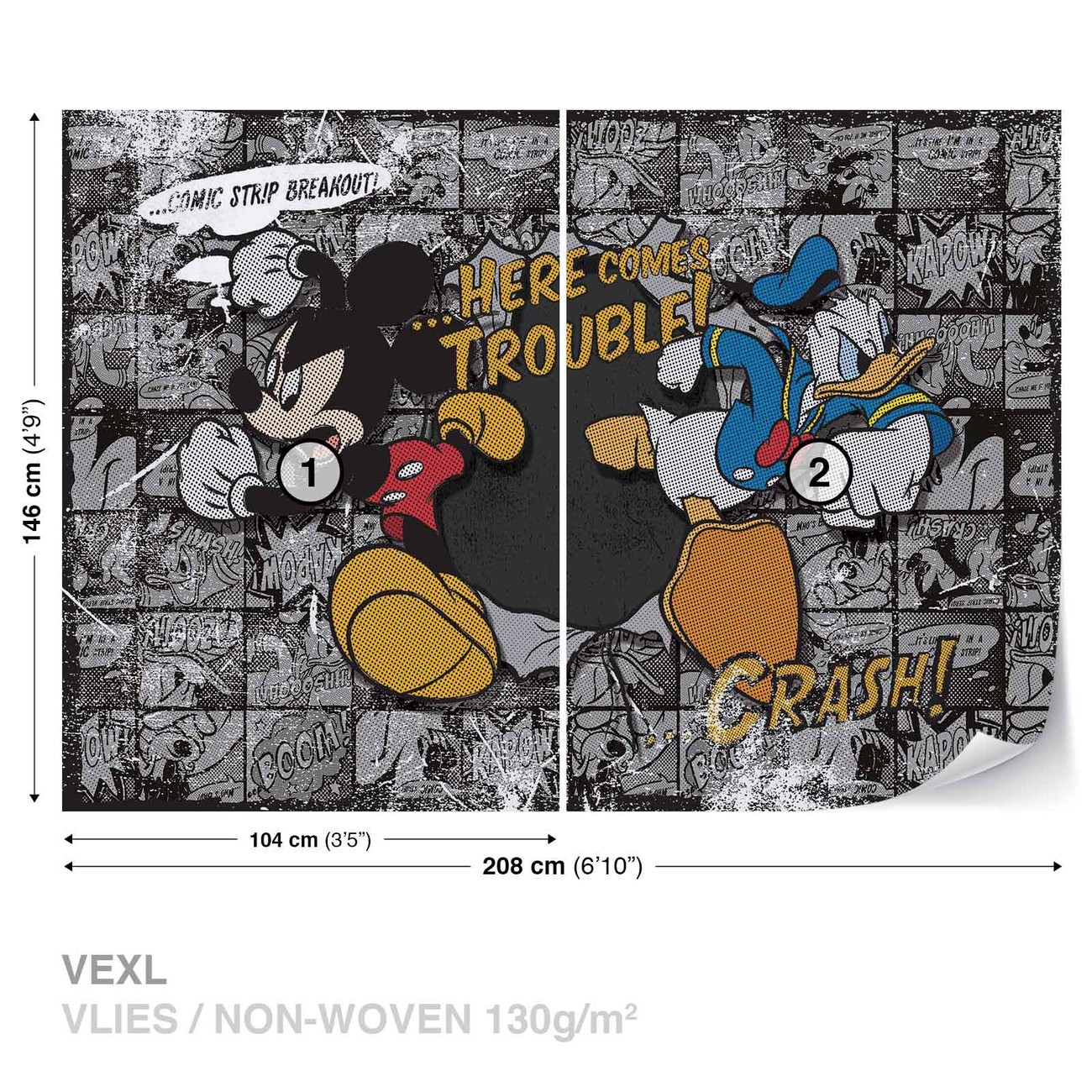 Disney Mickey Mouse Fotótapéta, Fali tapéta, Tapéta az Europosters.hu-n