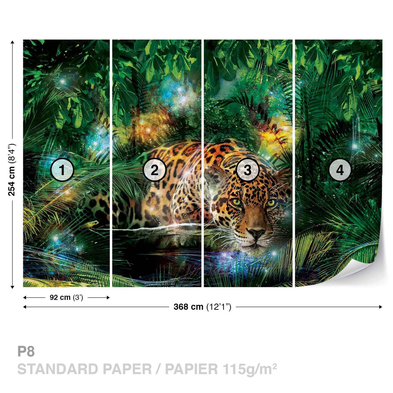 Leopard In Jungle Fotótapéta, Fali tapéta, Tapéta az Europosters.hu-n