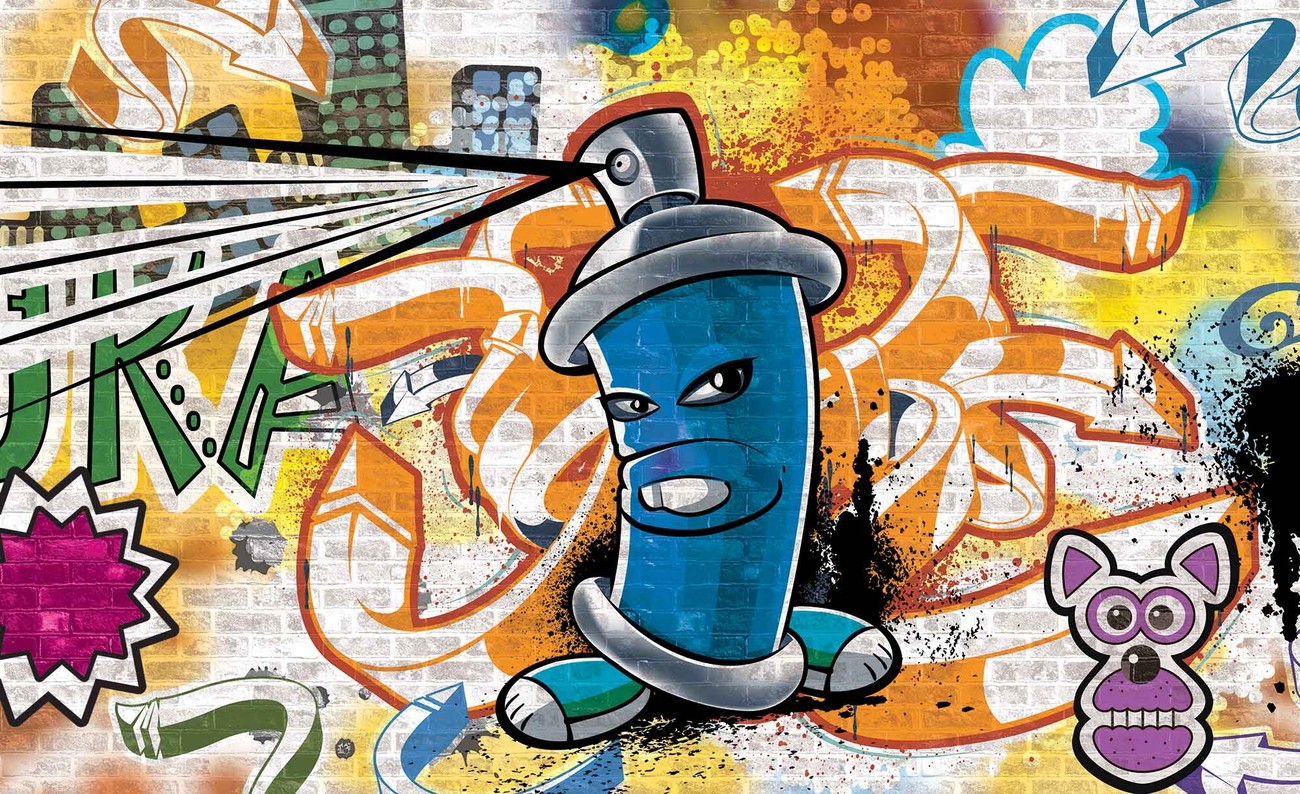 Fototapete, Tapete Graffiti Street Art bei EuroPosters - Kostenloser ...