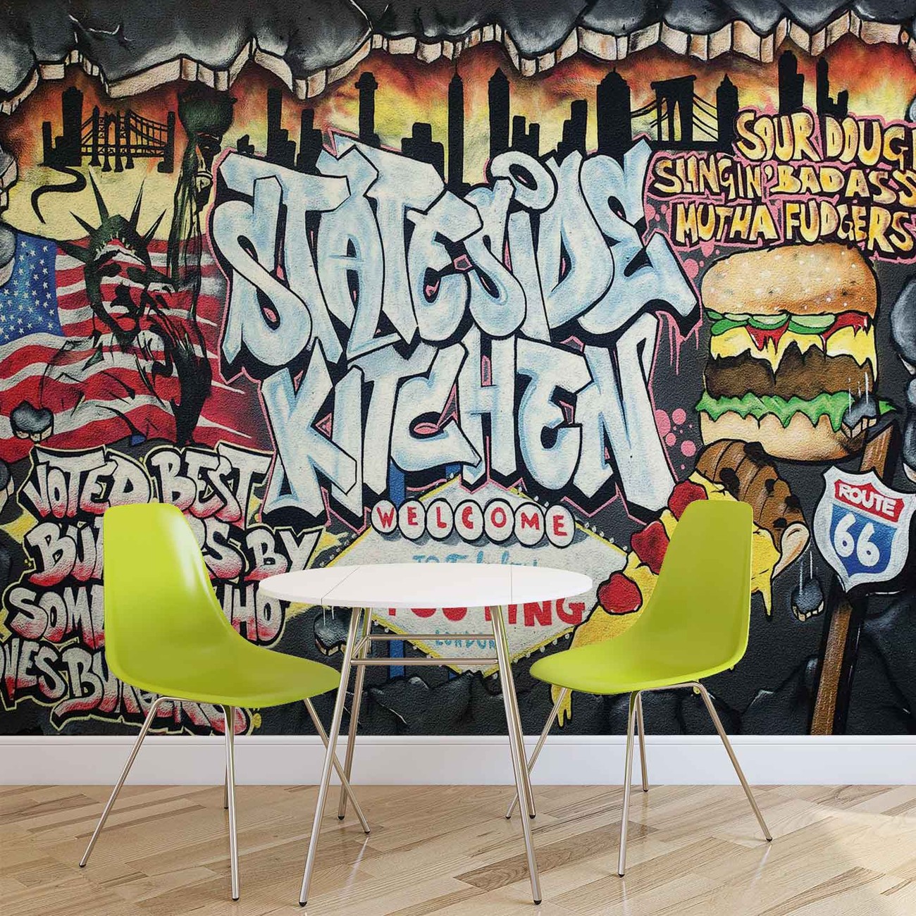 Fototapete, Tapete Graffiti Street Art Kitchen bei EuroPosters ...