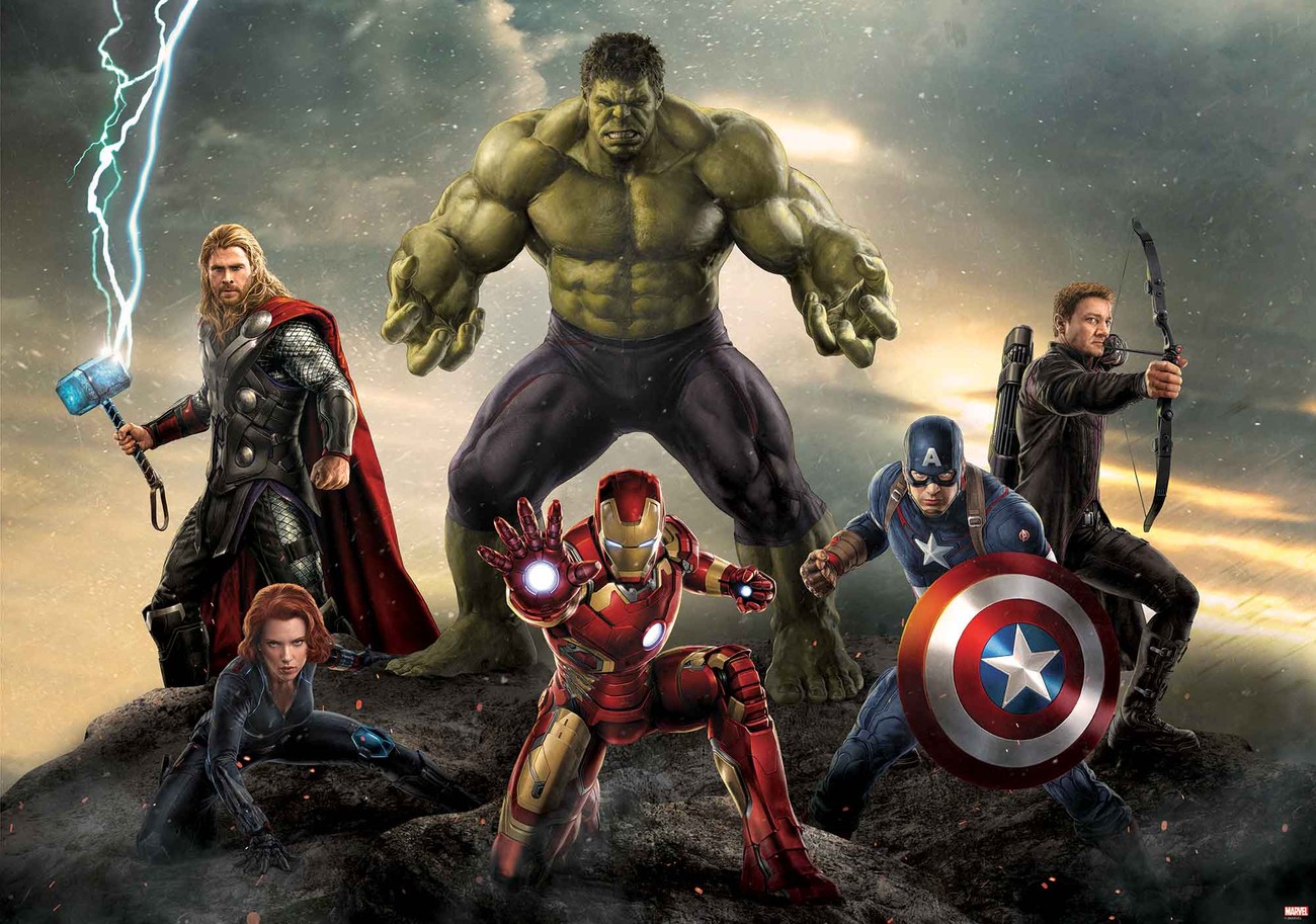 Fototapete, Tapete Marvel Avengers Core Team bei EuroPosters ...