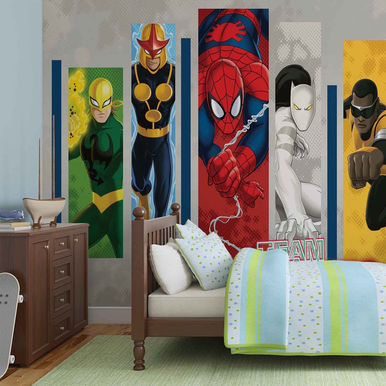 Fototapete, Tapete Marvel Comics Team Helden bei EuroPosters ...