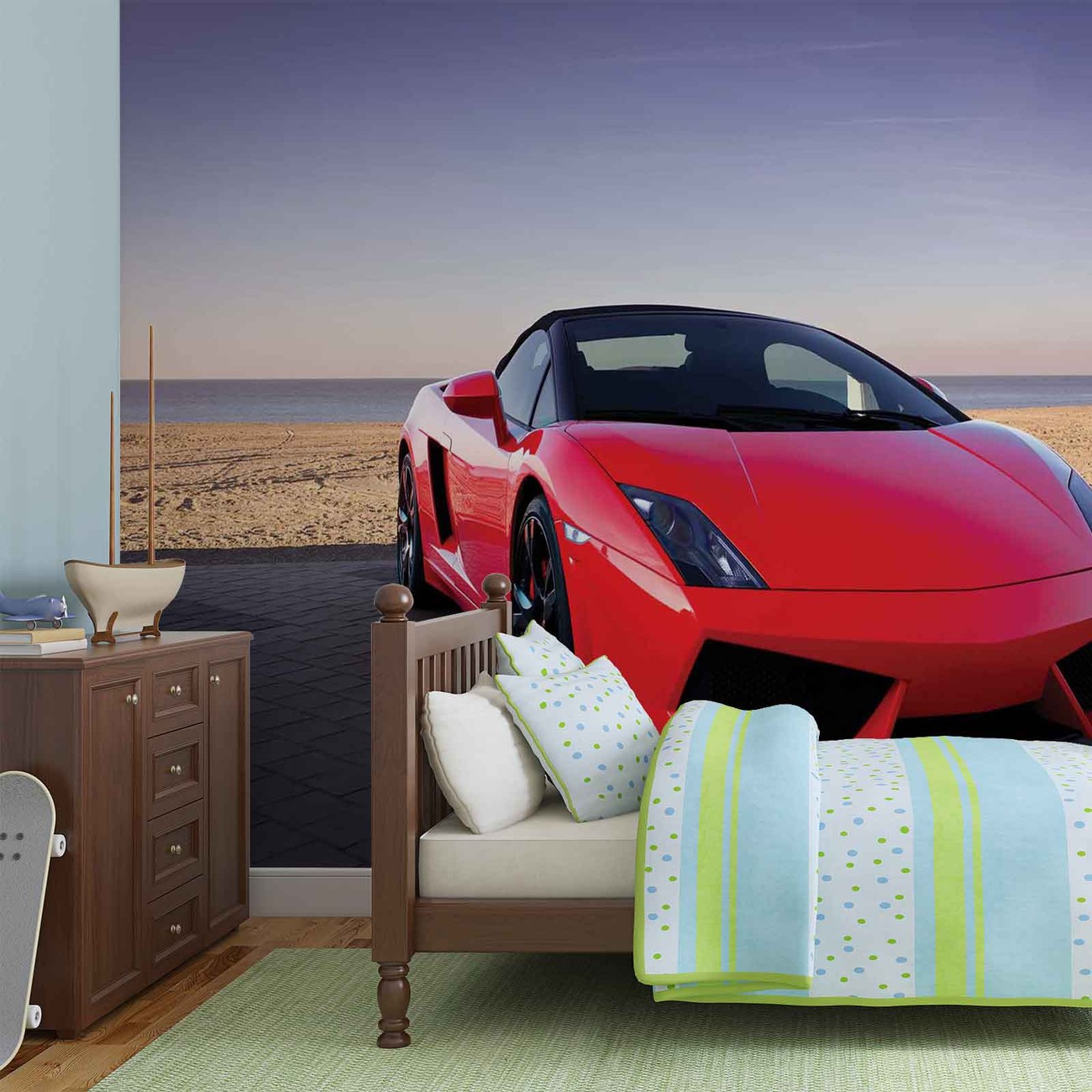 Fototapete, Tapete Sportwagen Auto bei EuroPosters - Kostenloser Versand