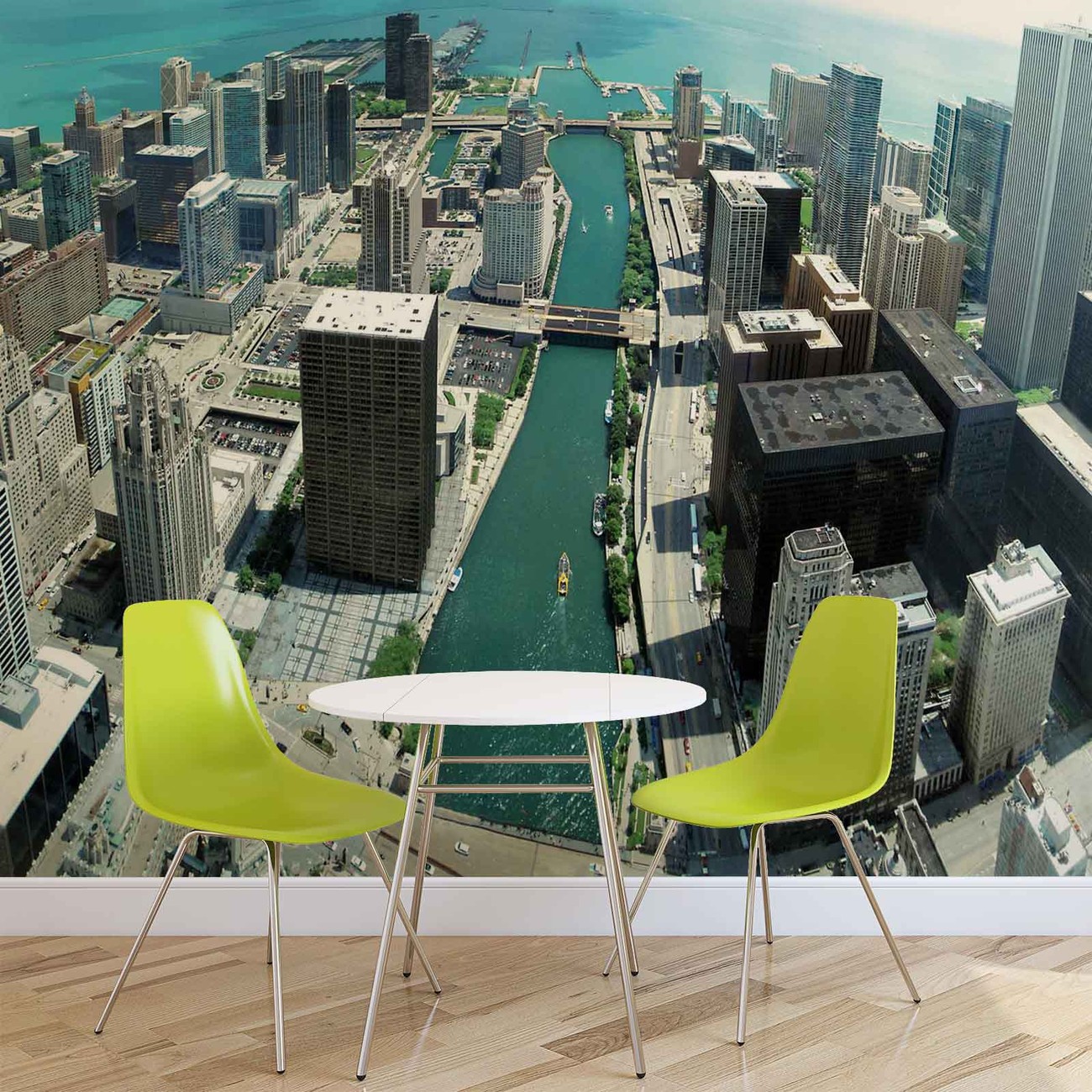 Fototapete, Tapete Stadt Chicago bei EuroPosters - Kostenloser Versand