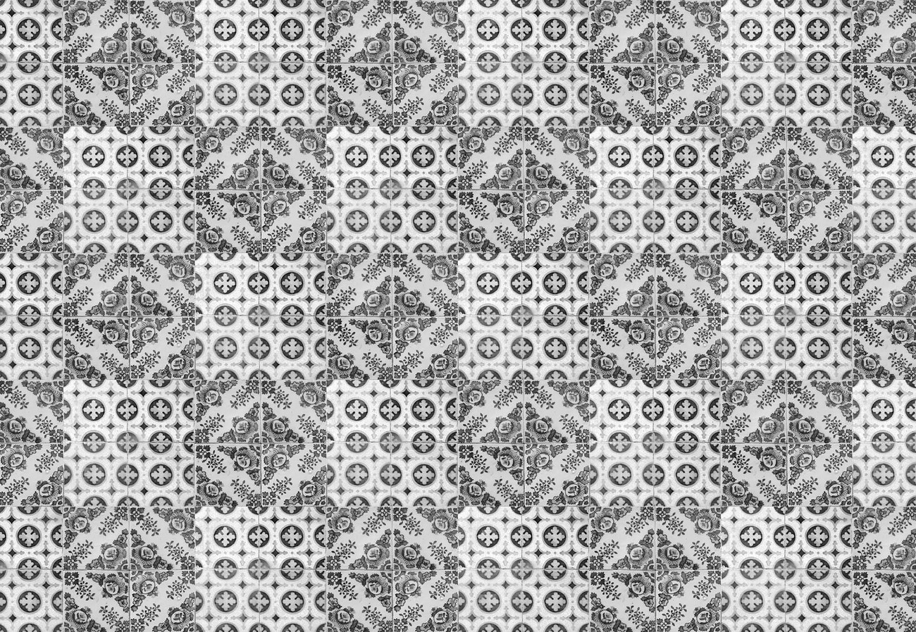 Fototapete, Tapete Vintage Tile Pattern bei EuroPosters - Kostenloser ...
