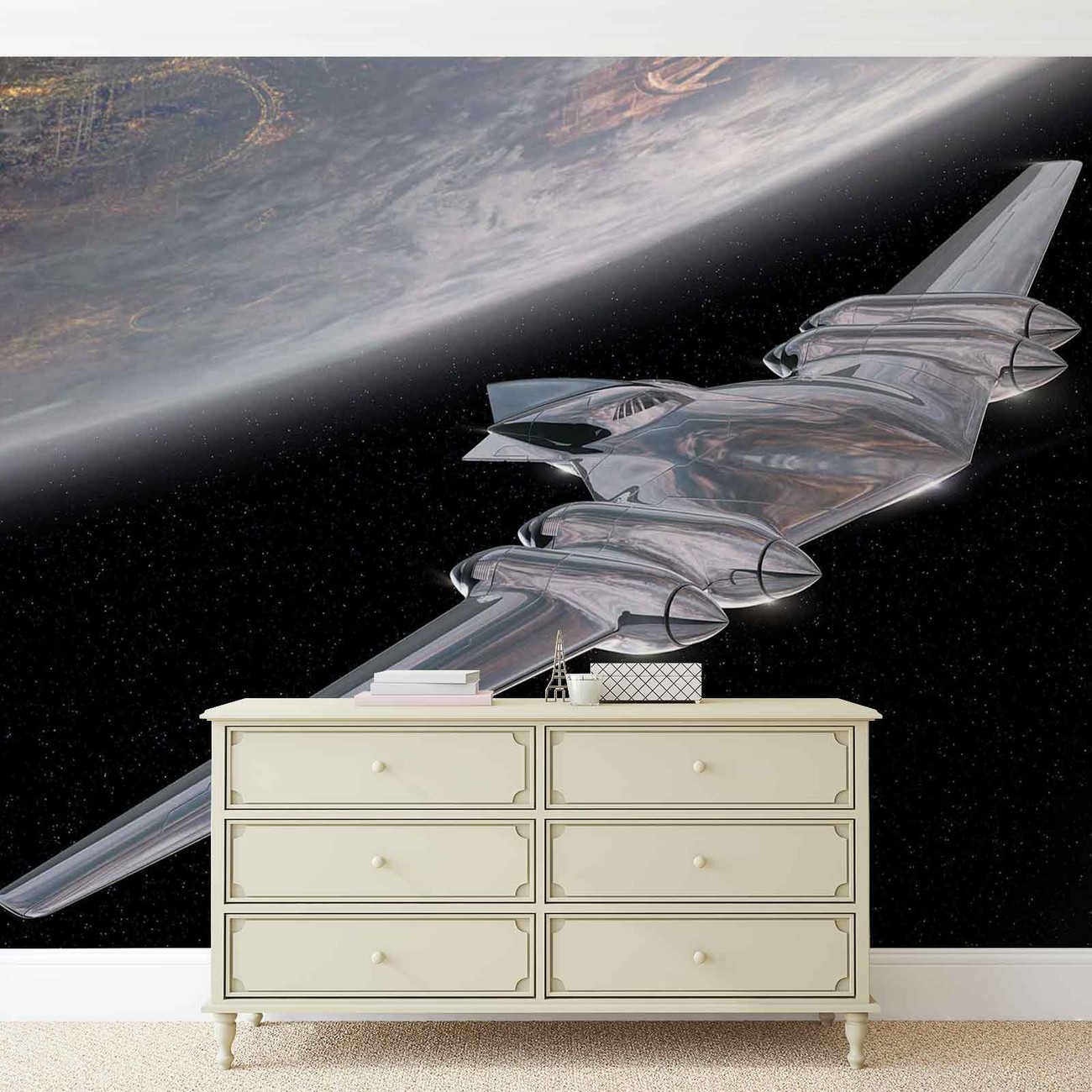 Star Wars J-type Diplomatic Barge Fototapet, Tapet på Europosters.dk